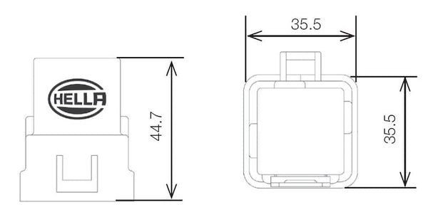 Hella - HELLA007794327: Hella Relay 12V 20 / 40A Spdt Res – Funktion ...